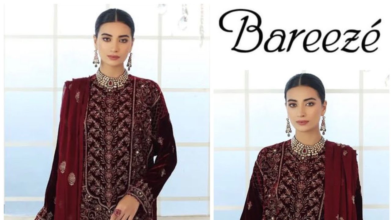 BAREEZE VELVET UNSTITCH EMBROIDERED 3-PIC | City Fabrics Official - YouTube