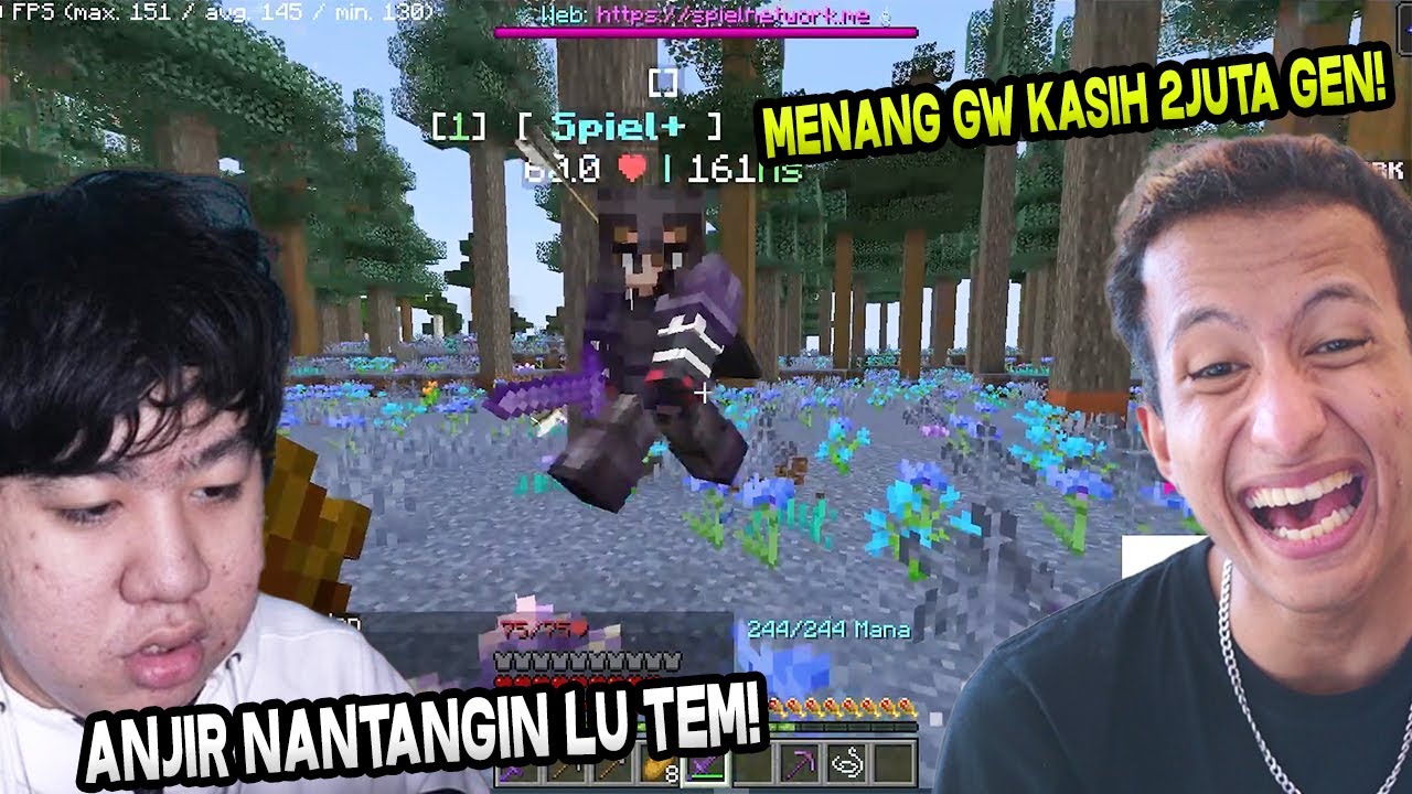 Gw Kasih @Genah 2 Juta Kalo Bisa Kalahin Gw PVP Di Minecraft! *Gwprank ...