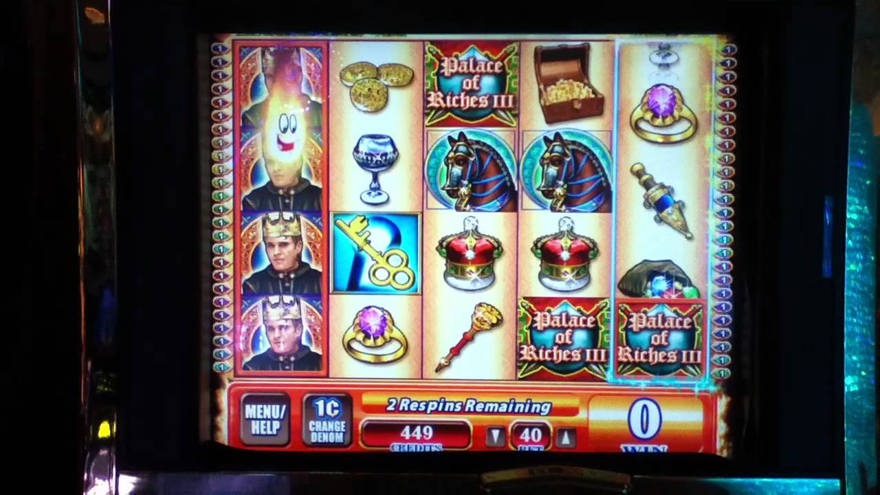 PALACE OF RICHES III Penny Video Slot Machine with SUPER RESPINS Las ...