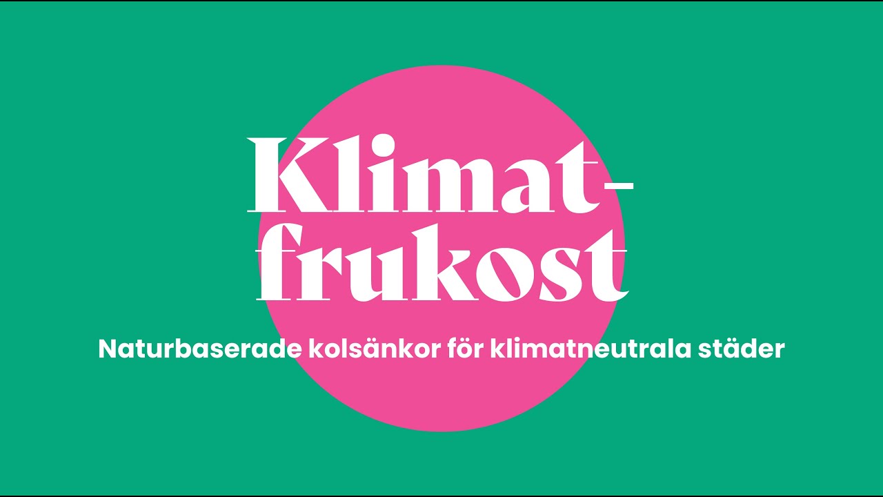 Klimatfrukost 31: Naturbaserade kolsänkor för klimatneutrala städer - YouTube