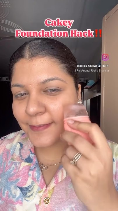 Cakey foundation? Not anymore! ️ Try this ice hack for a smooth,long lasting base #shorts # ...