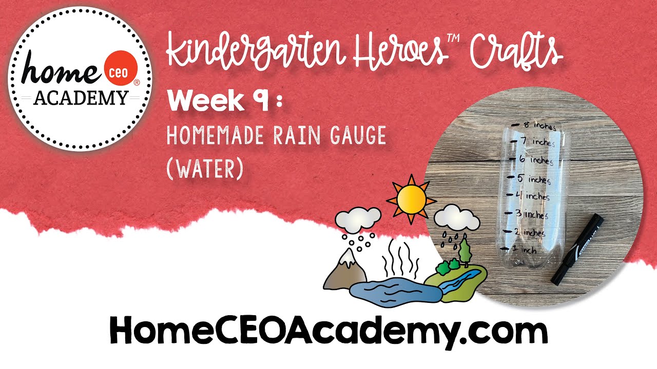 Homemade Rain Gauge Craft Tutorial for Kids - YouTube
