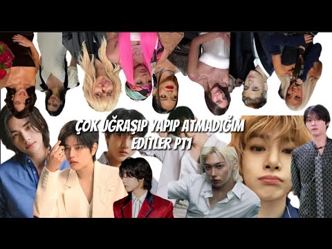 ÇOK UĞRAŞIP YAPIP ATMADIĞIM EDİTLER PT1(sadece kpop yok) - YouTube