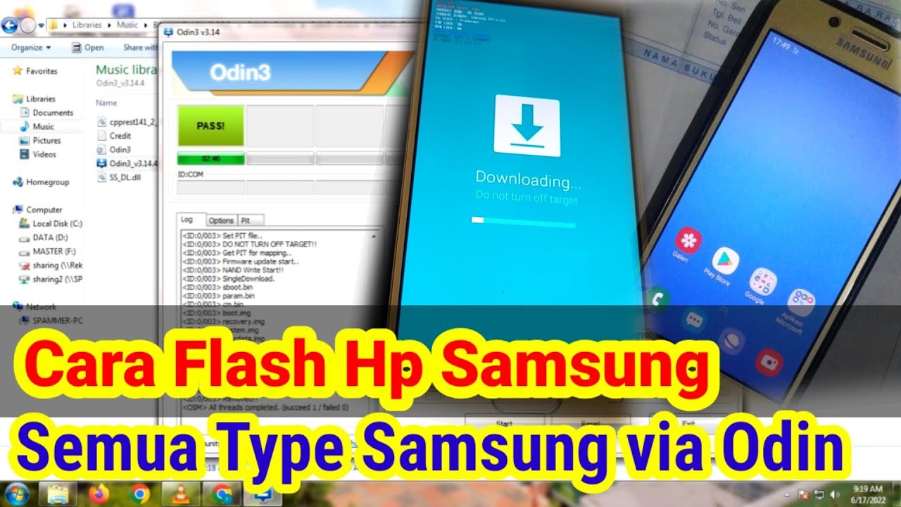 Cara Flash Hp Samsung Semua Type Samsung (Flash Versi Android) - YouTube