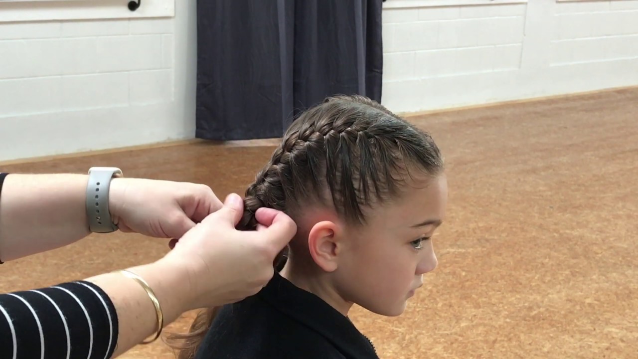French Plait With Tucked Up Ends - YouTube