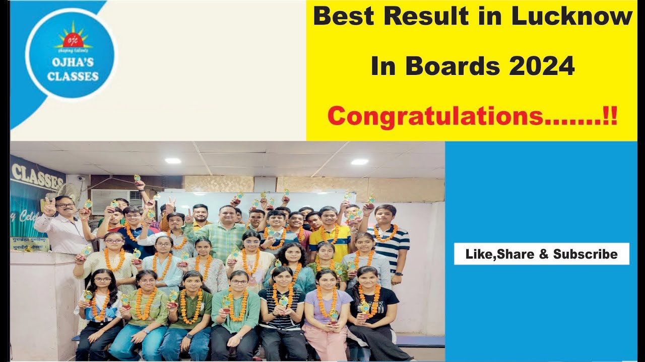 Ojha's Toppers In Boards 2024 - YouTube