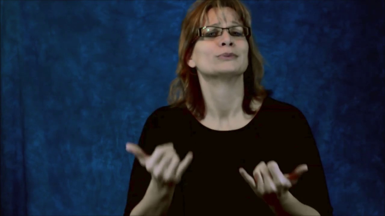 ASL Word of PRESENT (context H) - YouTube