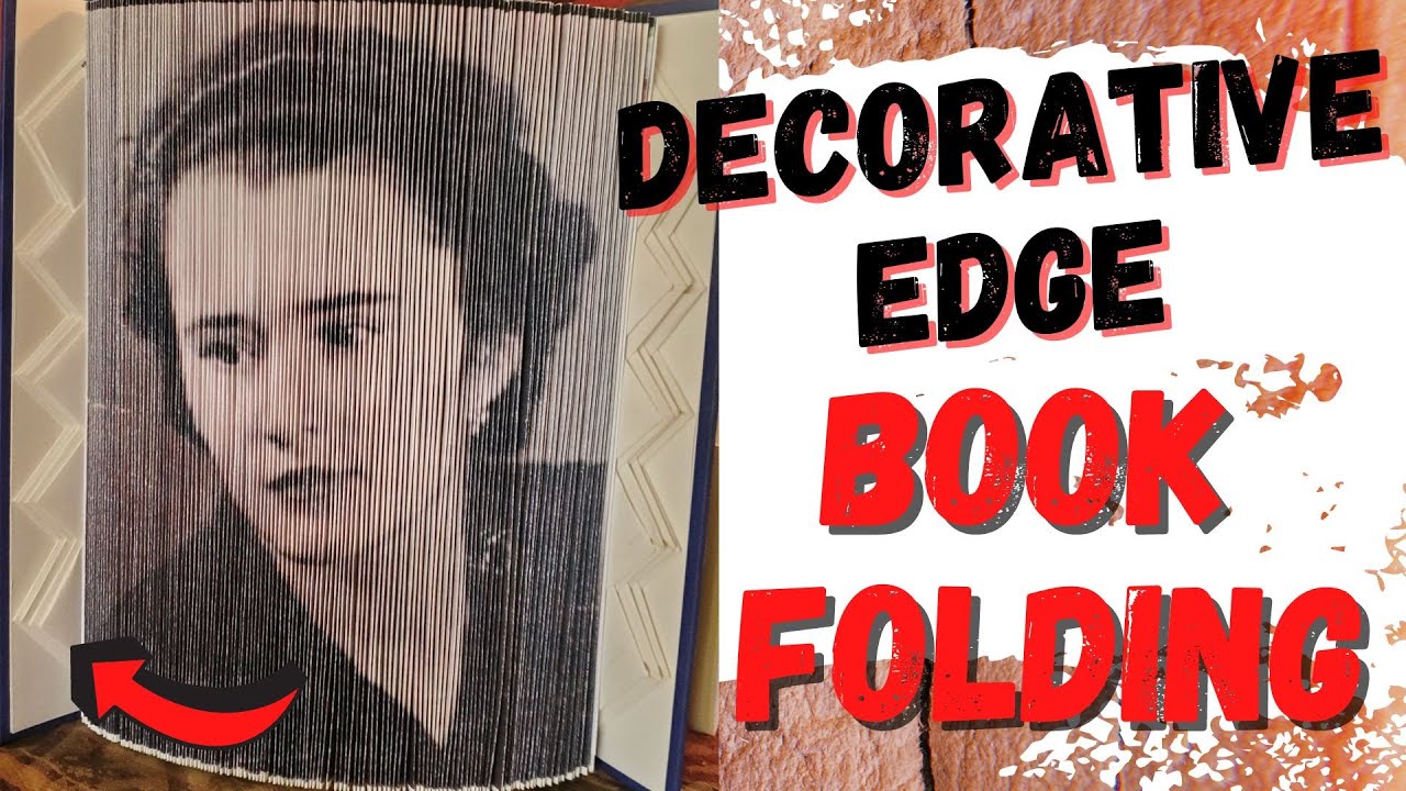 Book Folding Decorative Edge Technique - YouTube