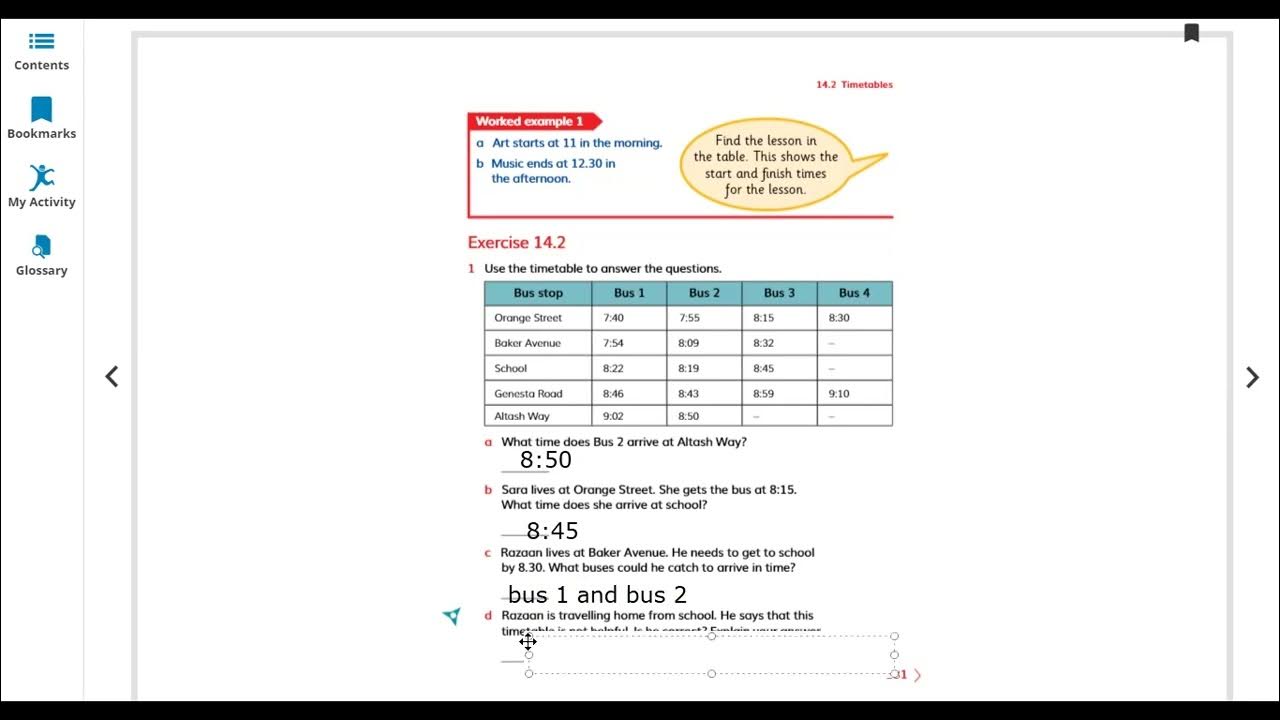 Math-g3(14.2-timetables) - YouTube