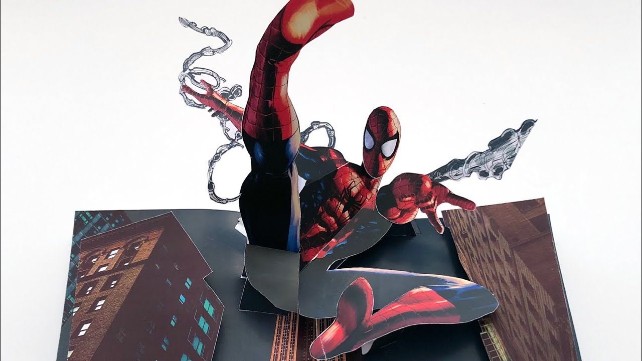 Spider-Man pop-up card - YouTube