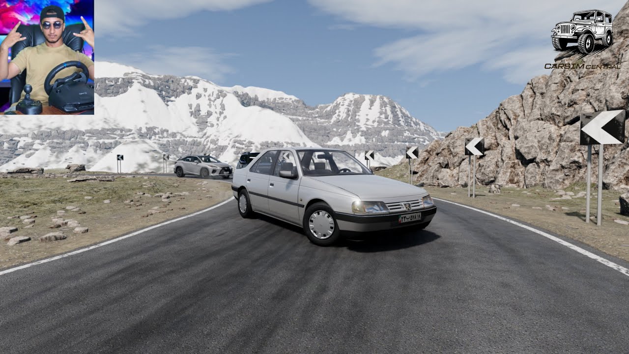 Today, one of the Iranian Peugeot 405 cars came around [ beamng drive ...