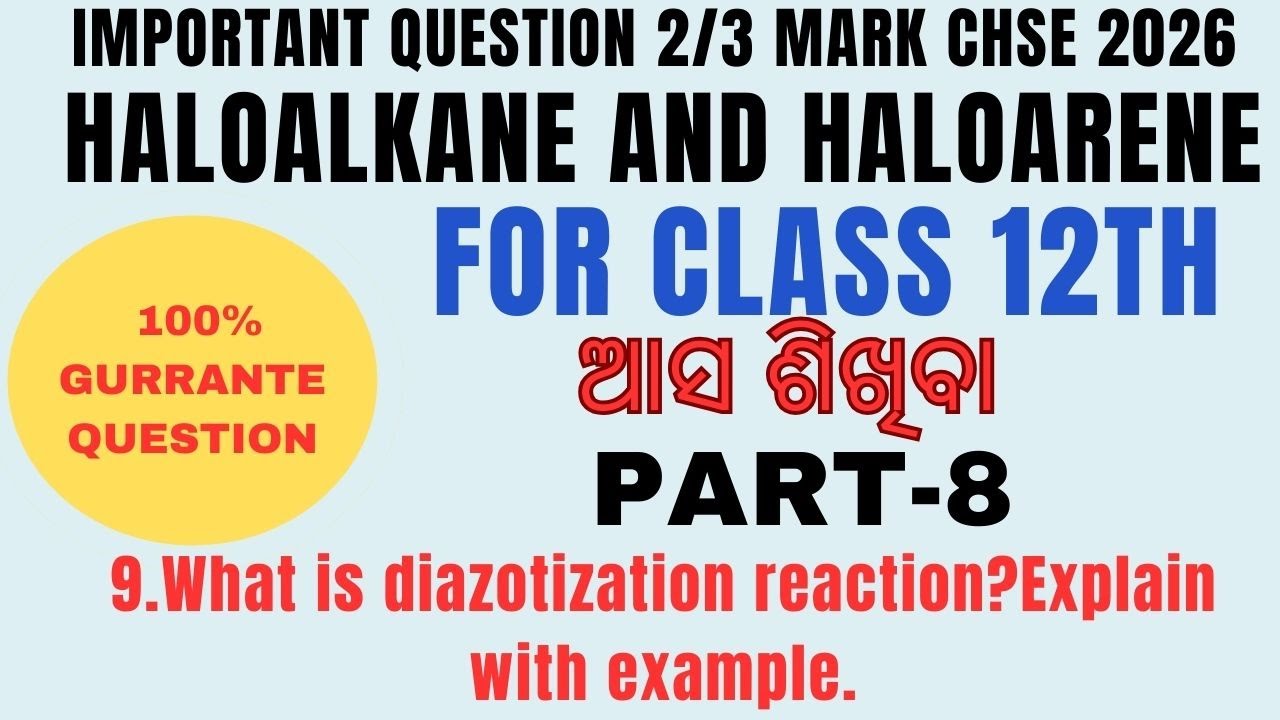 What is diazotization reaction ? Explain with example. - YouTube