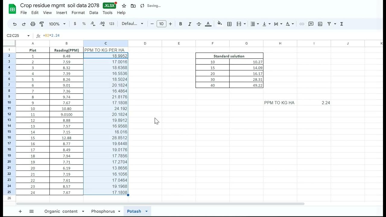 Excel Tutorial: Calculating Potassium Levels Made Easy - YouTube