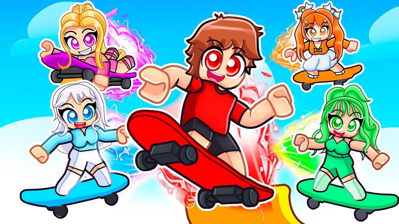 Roblox Obby but you're on a Skateboard With MY CRAZY FAN GIRLS... - YouTube