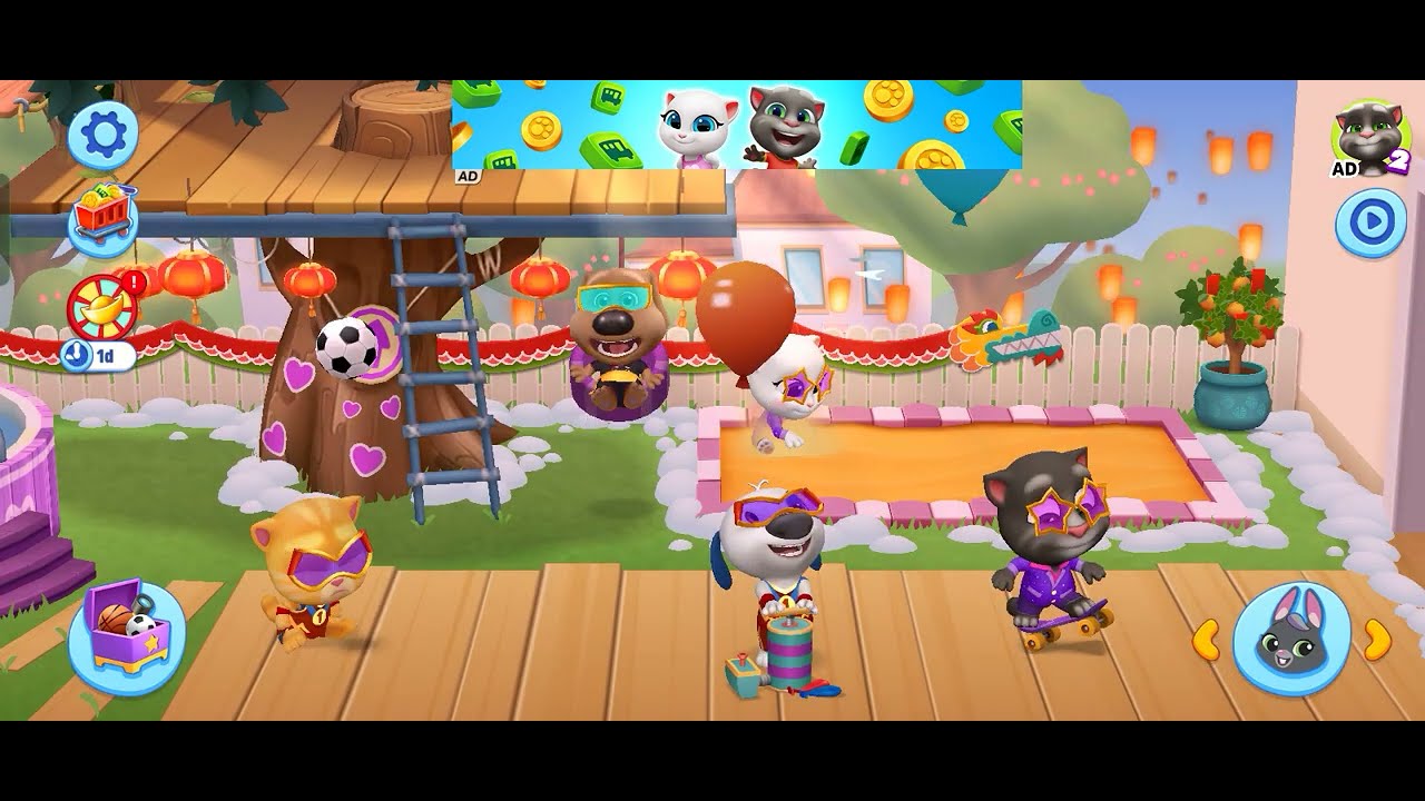 my talking Tom friend (day 70) unlock best Tim (iOS Android games ...
