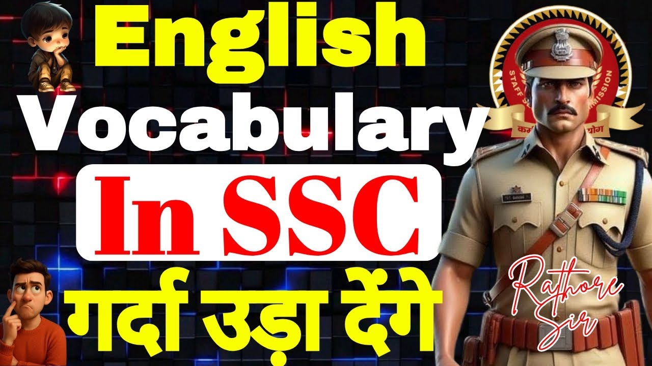 English Vocabulary in SSC EXAMS 🤔Vocabulary for SSC Exams🤔Previous year ...