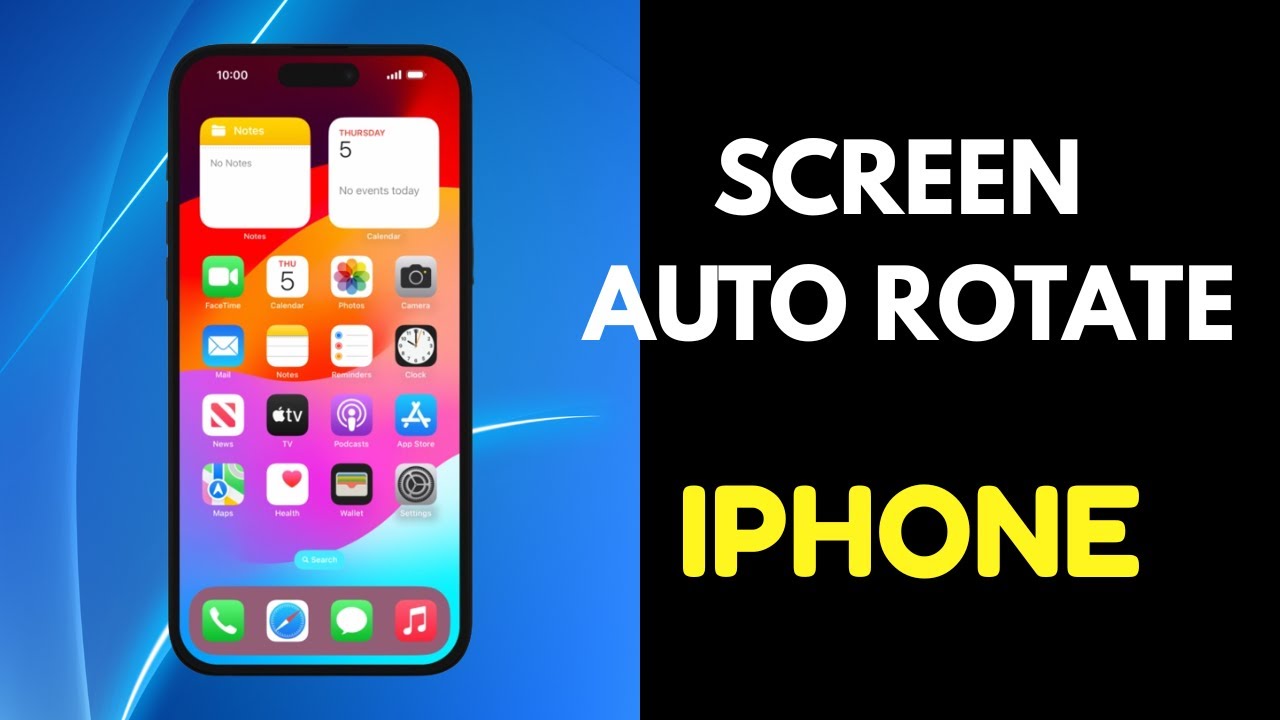 How To Rotate The Screen on iPhone - YouTube