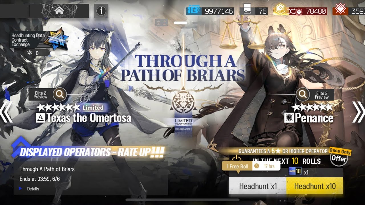 [Arknights] Texas the Omertosa/Penance Banner (May 23rd 2023) - YouTube