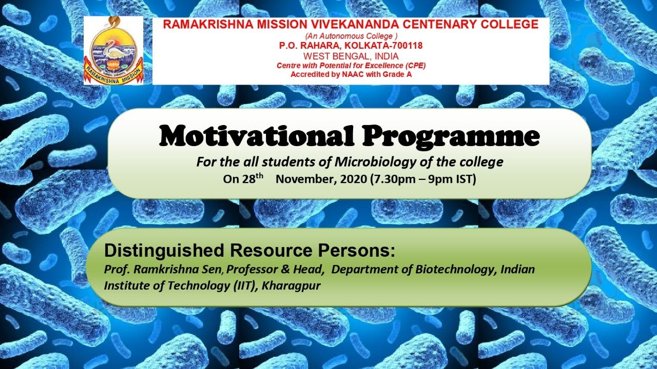 Motivational Programme For the all students of Microbiology of the ...