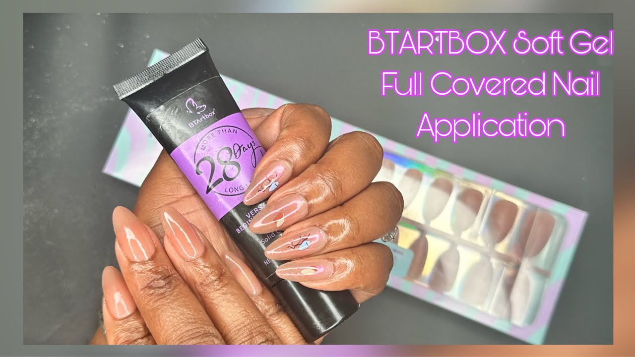 BTART Box Full Covered Soft Gel Nails/ Amazon press on Nails # ...