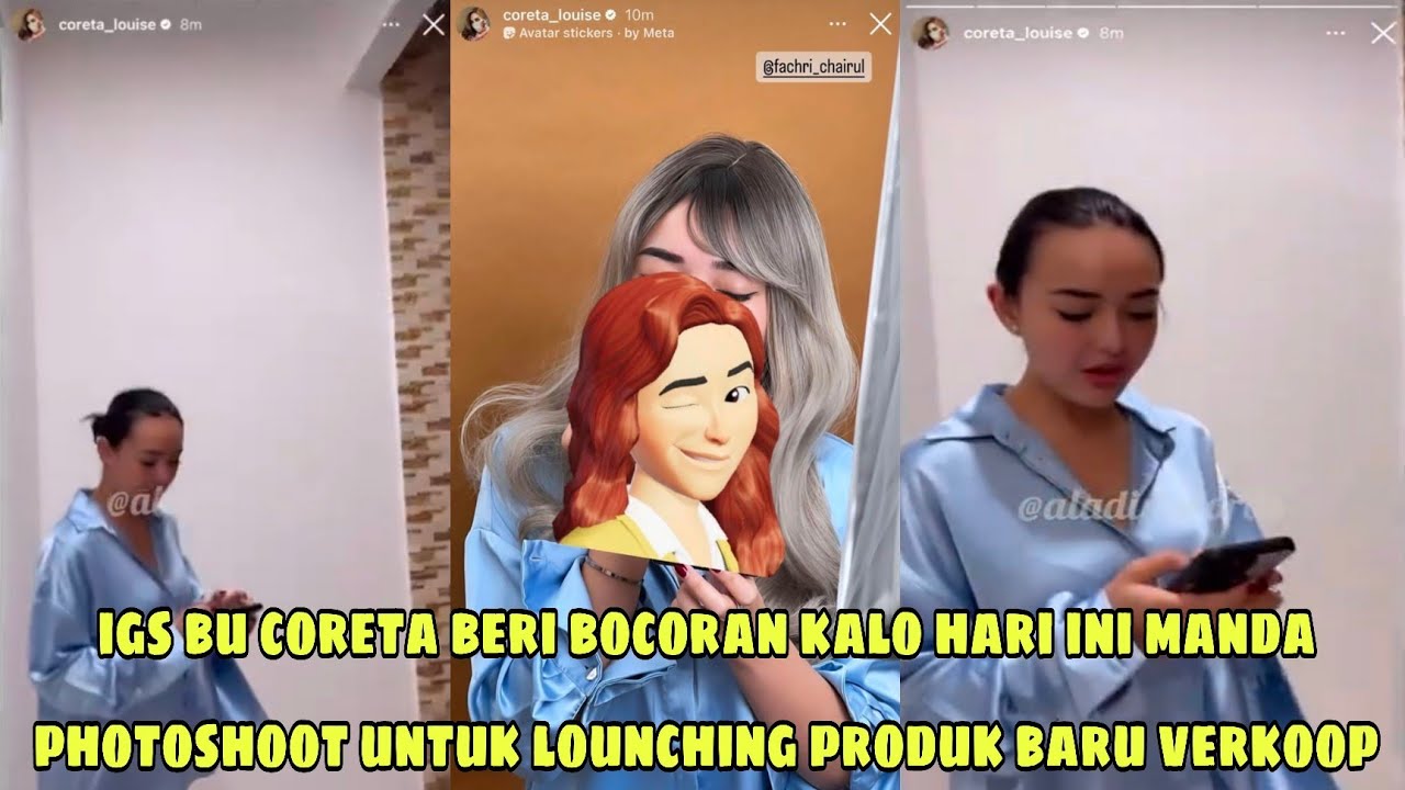 Igs bu coreta bocorkan hari ini manda lakukan photoshoot produk verkoop ...
