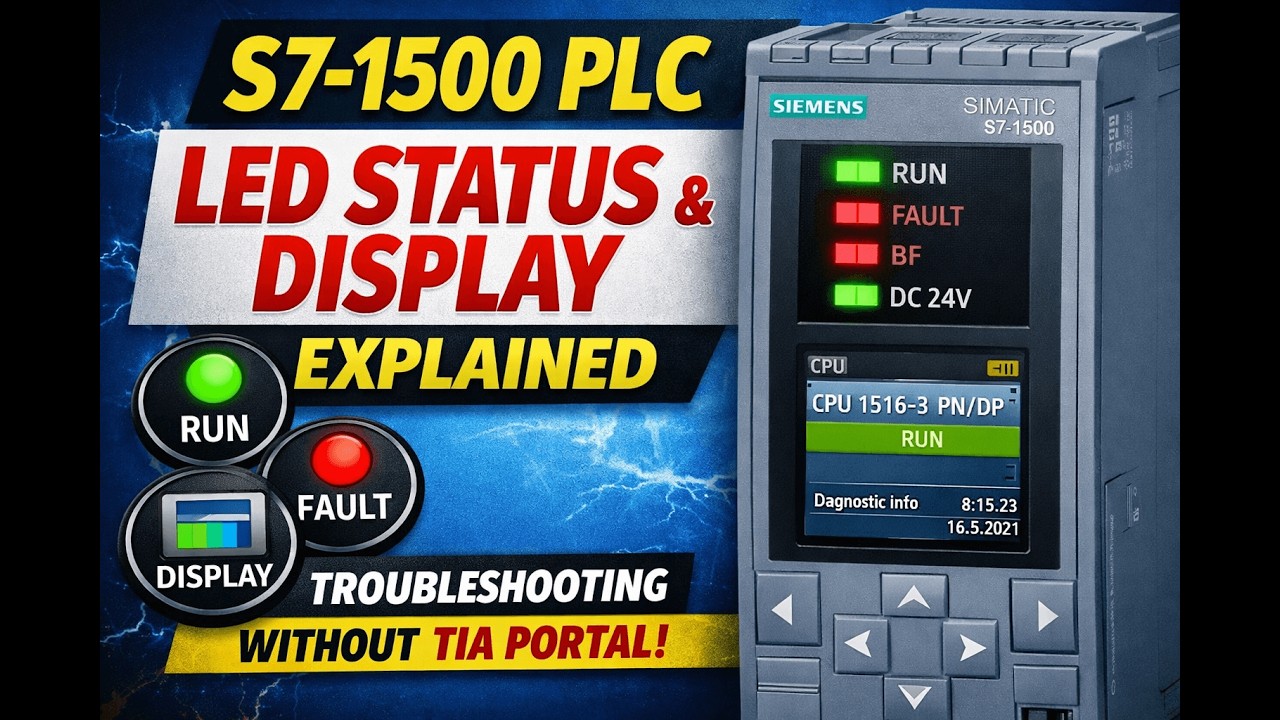 Siemens || S7-1500 || PLC LED Status & Display Explained ...