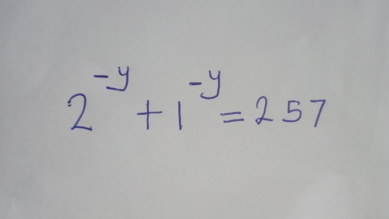 Nice exponential equation | NECO students can solve this? - YouTube