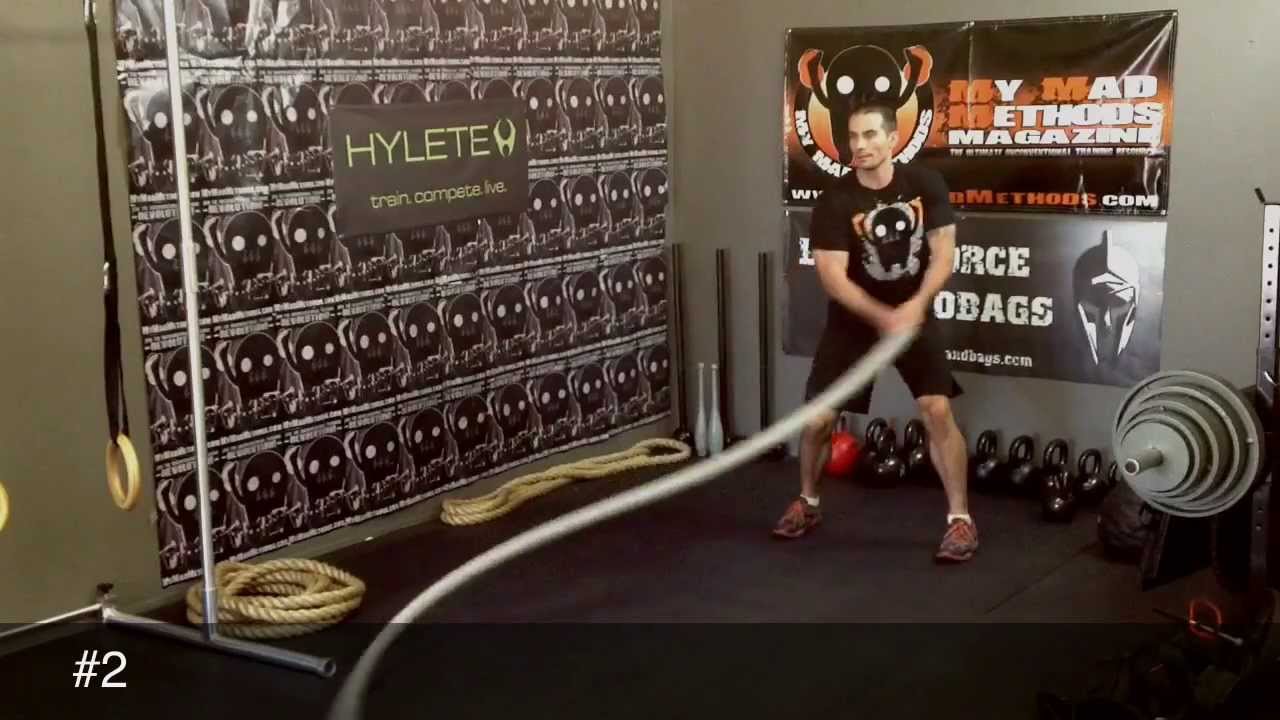 24 Intense Battle Rope Exercises - YouTube