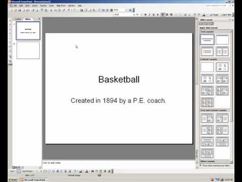 Basic Steps of Starting a Microsoft PowerPoint Presentation - YouTube