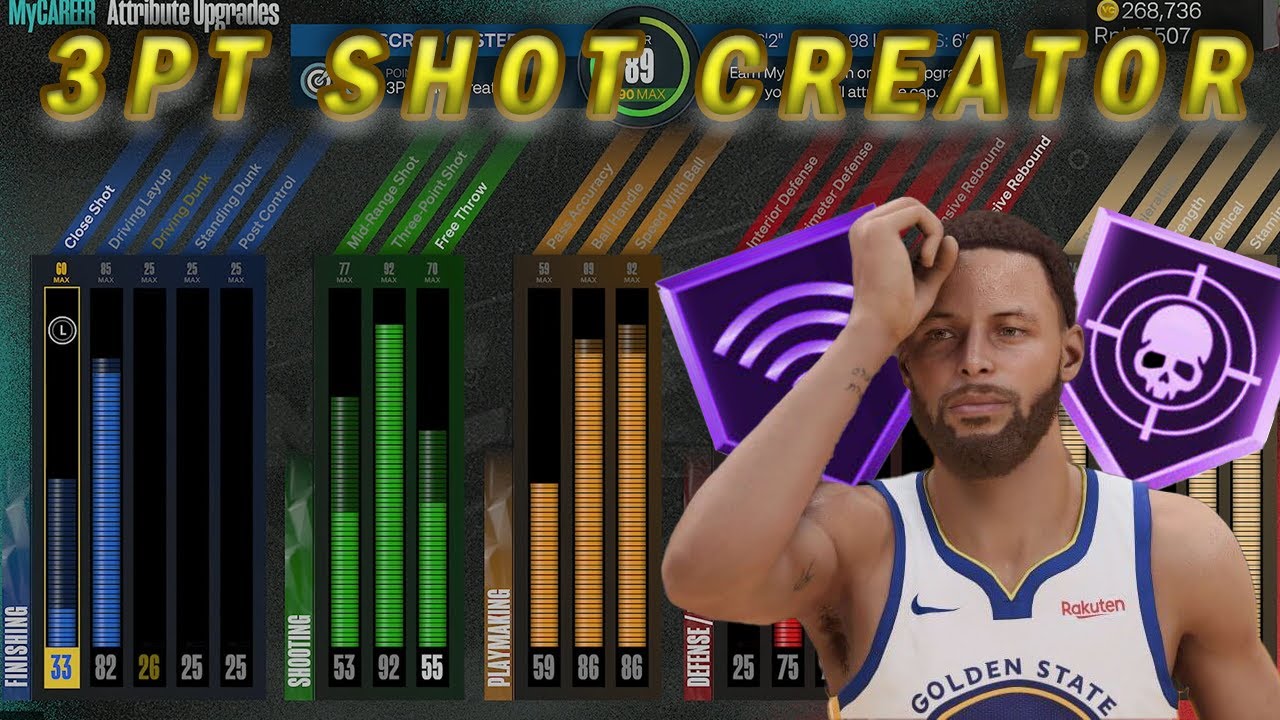 MY NEW STEPH CURRY BUILD !! | 6'2 3PT SHOT CREATOR - YouTube