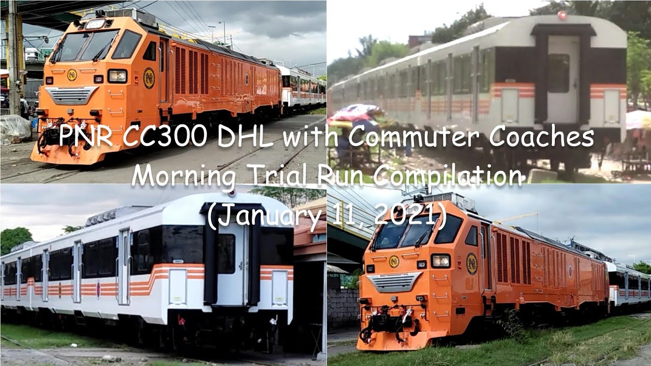 PNR PT INKA CC300 DHL with Commuter Coaches Morning Trial Run ...