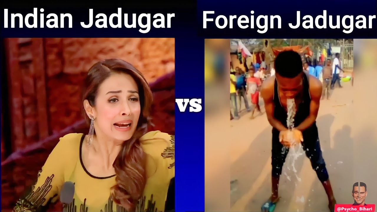 Indian Jadugar🎩VS Foreign Jadugar💧💦#girlsvsboys #comedy #magic - YouTube