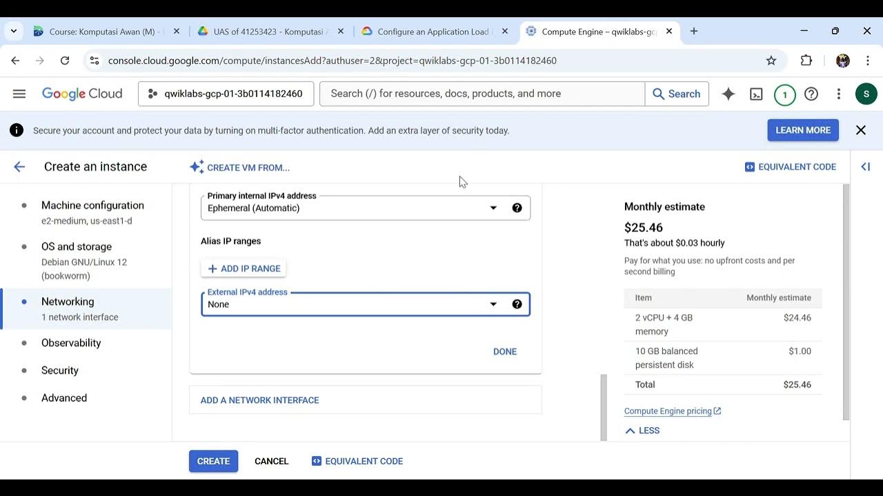 Configure an Application Load Balancer with Autoscaling Google Cloud Skills Boost Google Chrome ...
