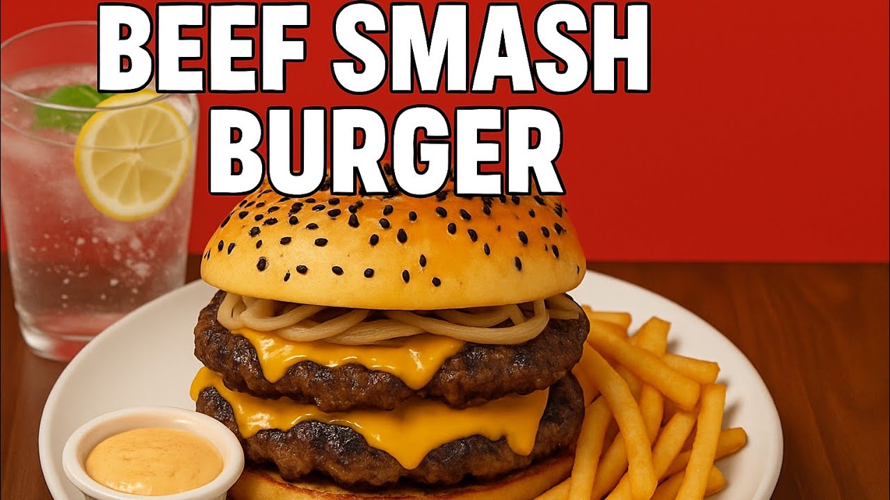 The Best Beef SMASH BURGER l Ever Made Recipe by Jia's Kitchen Routine ...
