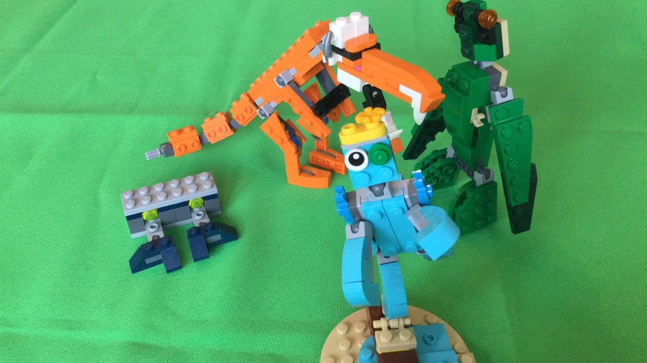 How to build four LEGO MOCs Rainbow Friends from 2x31088 and 31058 and ...
