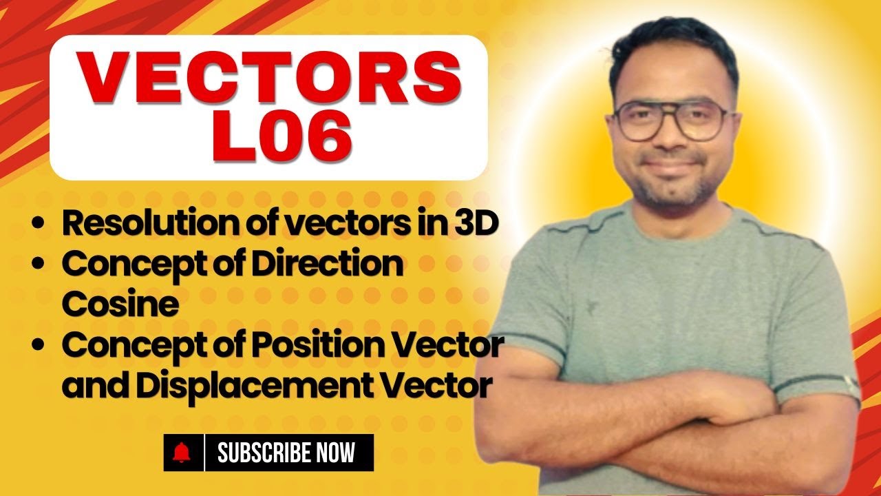 Vectors L06 | Resolution of Vectors in 3D | Direction Cosines ...