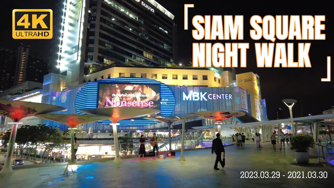 Siam Square, Siam Paragon, Siam Center, MBK, Skywalk Bangkok downtown ...