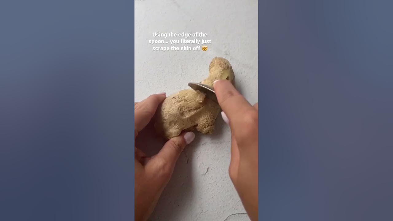 the best way to peel ginger #recipe #kitchenhack #lifehack #cooking ...