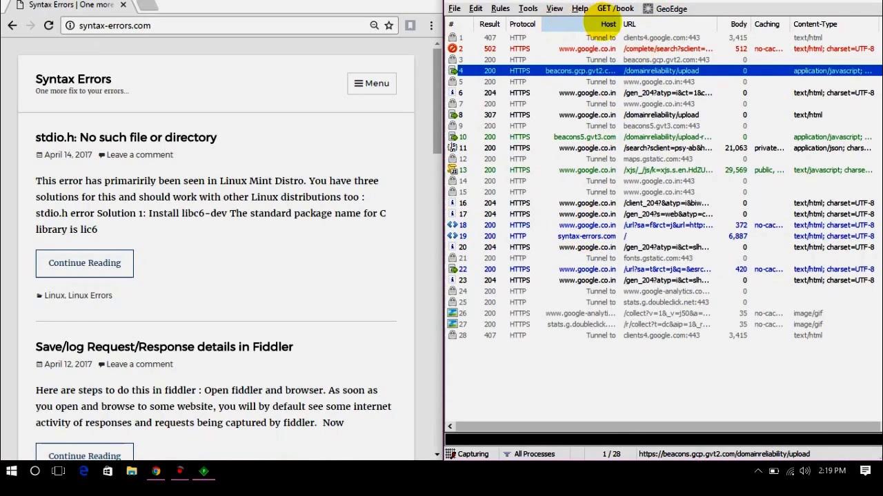save response request using fiddler syntax errors - YouTube