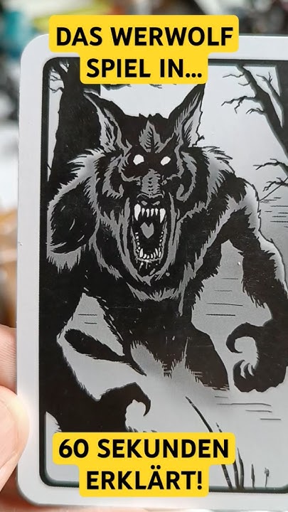 Das Werwof Spiel in 60 Sekunden erklärt! Die Spannung steigt! 🐺🔥 - YouTube
