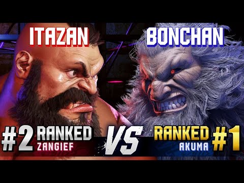 SF6 - ITAZAN (#2 Ranked Zangief) vs BONCHAN (#1 Ranked Akuma) - SF6 Elite Ranked Replays - YouTube