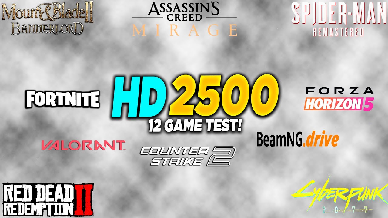 HD Graphics 2500 + i5-3470 - 12 Game Test - YouTube