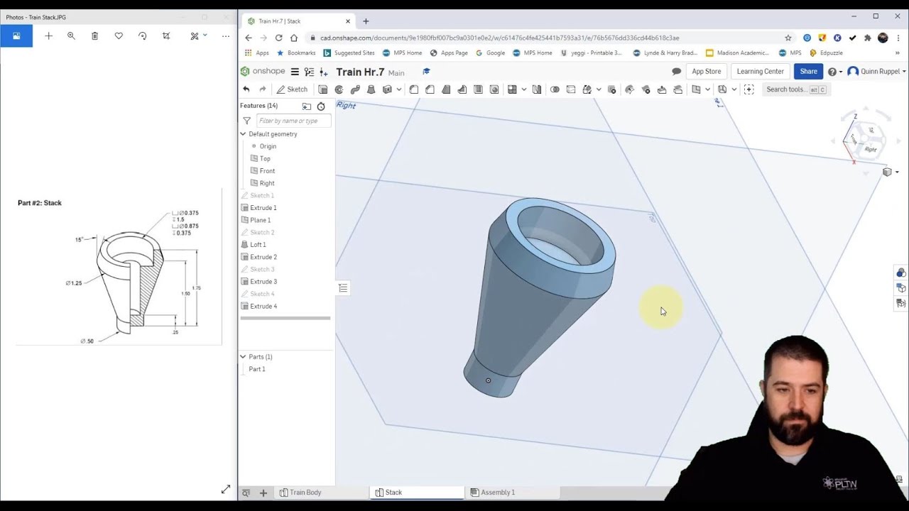 OnShape: Mini Train Project - Stack - YouTube