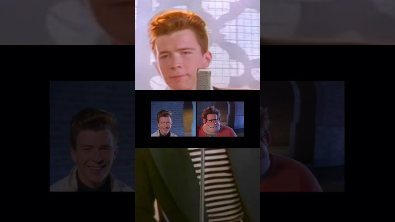 Wreck-It-Ralph Rickroll Comparison With Real - YouTube
