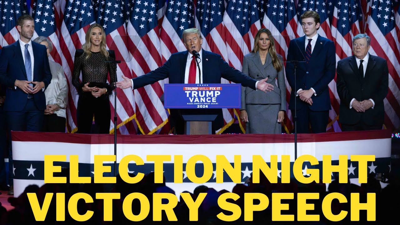Donald Trump Acceptance & Victory Speech Election Night 2024 Full - YouTube