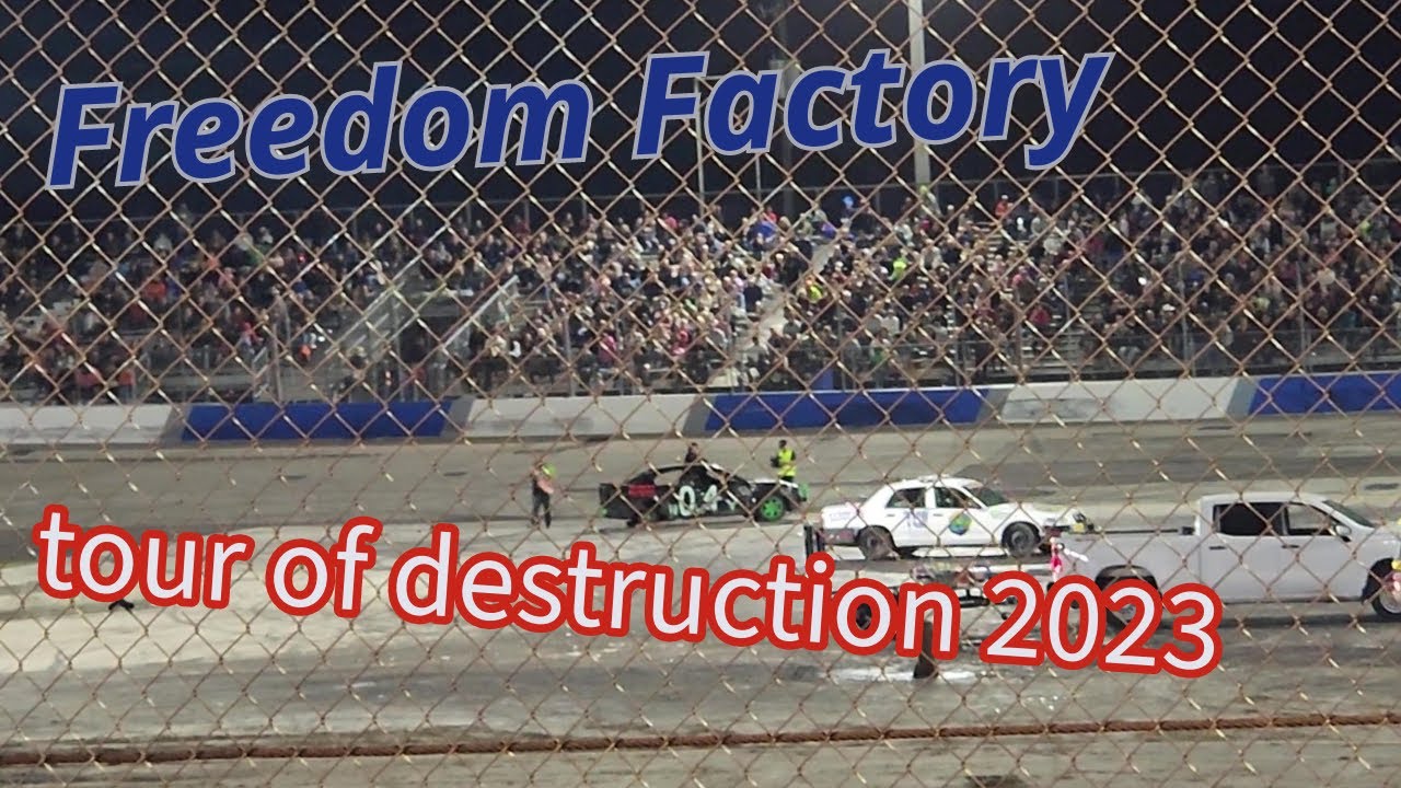 Freedom Factory tour of destruction 2023 won skid race and send car to ...