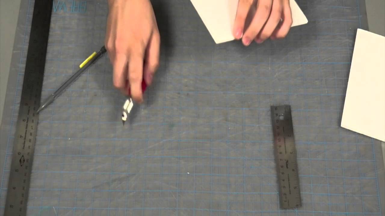 The Corner Problem - Basswood, Strathmore and Foam-core - YouTube