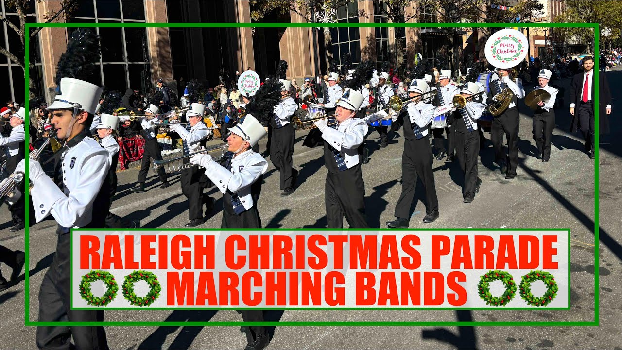 Raleigh Christmas Parade Bands - YouTube