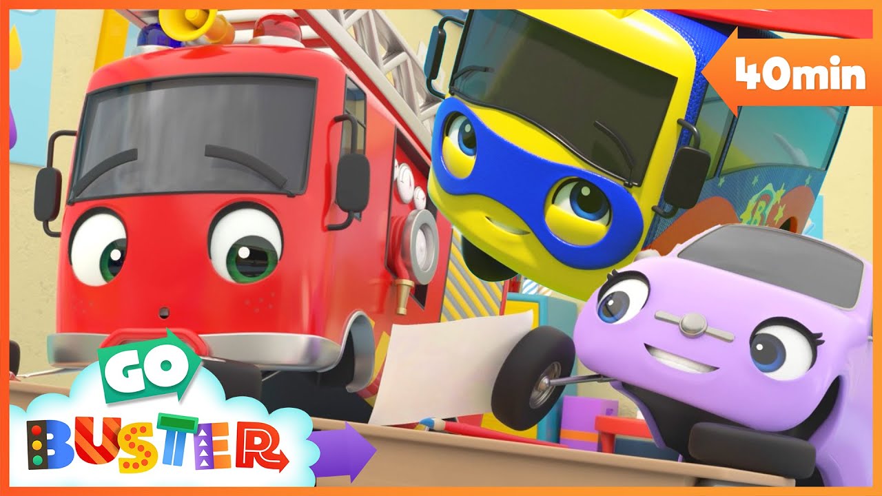 Buster in Trouble Rainbow Dinosaur | Go Buster - Bus Cartoons & Kids ...