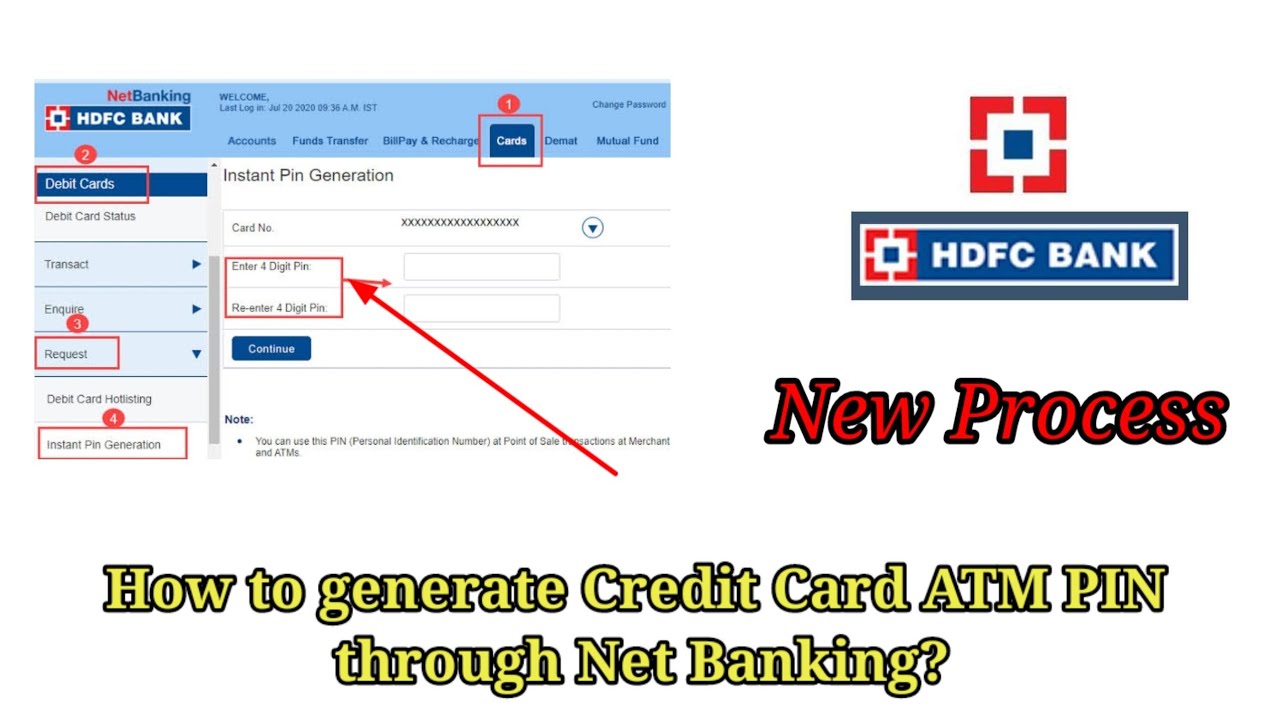 How To Change Credit Card ATM PIN Through Net Banking hdfc netbanking how-to-change-credit-card-atm-pin-through-net-banking-hdfc-netbanking